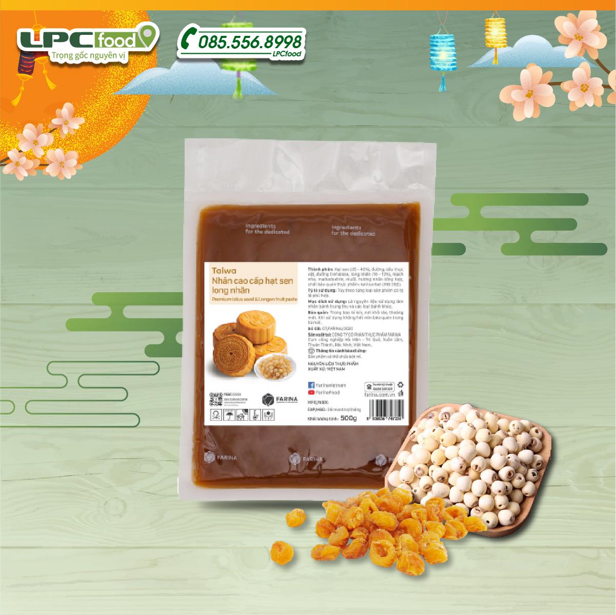 Taiwa - Nhân cao cấp hạt sen long nhãn | LPCfood | Trọng gốc nguyên vị